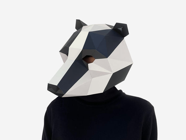 Badger Mask DIY Paper Mask Template | Lapa Studios