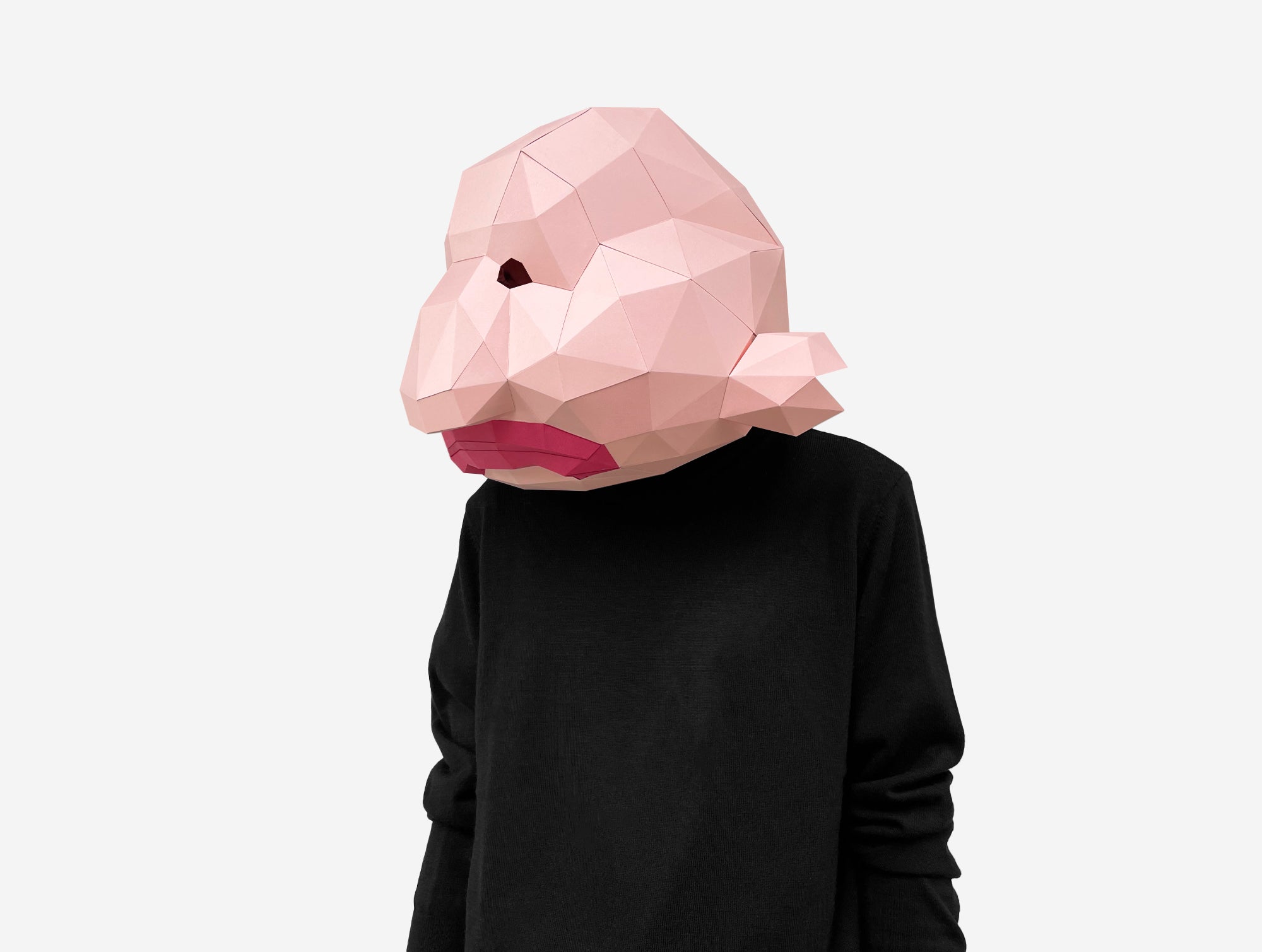 Blobfish Mask DIY Paper Mask Template | Lapa Studios