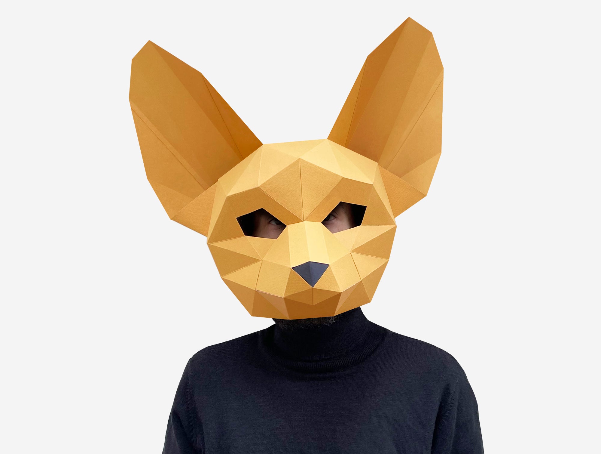 Fennec Fox Mask DIY Paper Mask Template | Lapa Studios