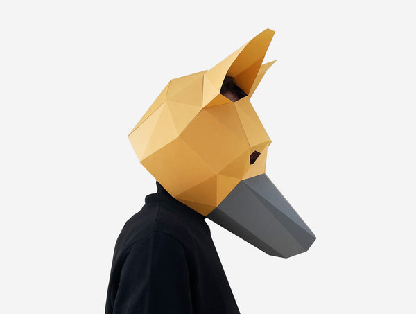 German Shepherd Dog Mask DIY Paper Mask Template – Lapa Studios