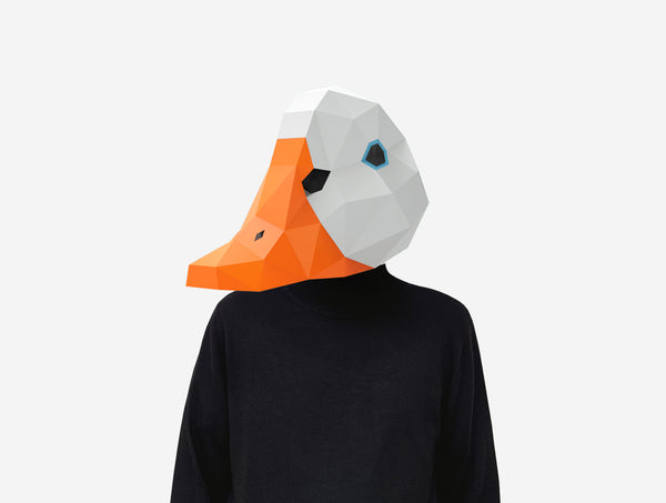 Goose Mask DIY Paper Mask Template | Lapa Studios