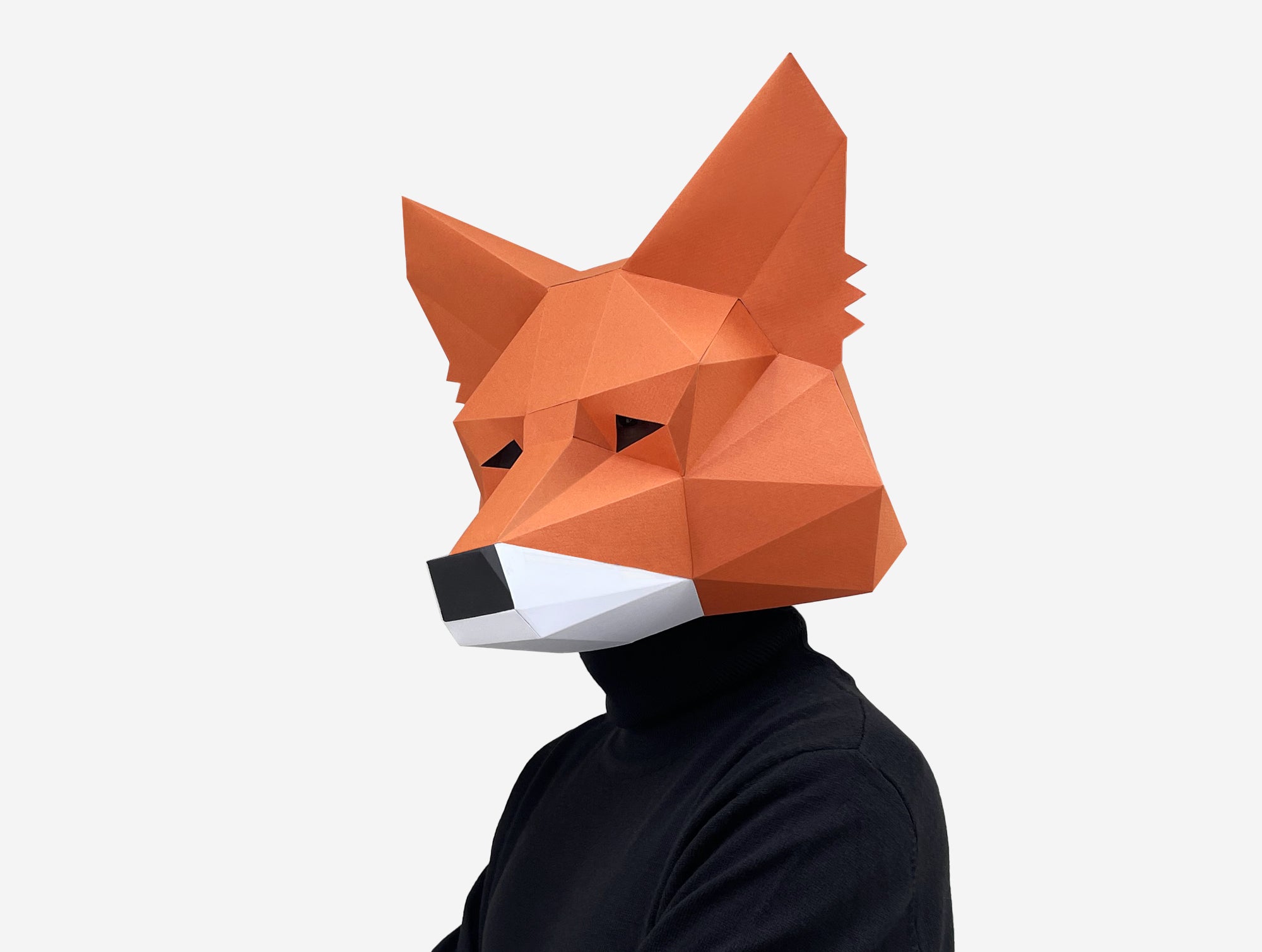 Fox Mask - Kitsune Mask | Paper Mask | Digital Template | Lapa Studios