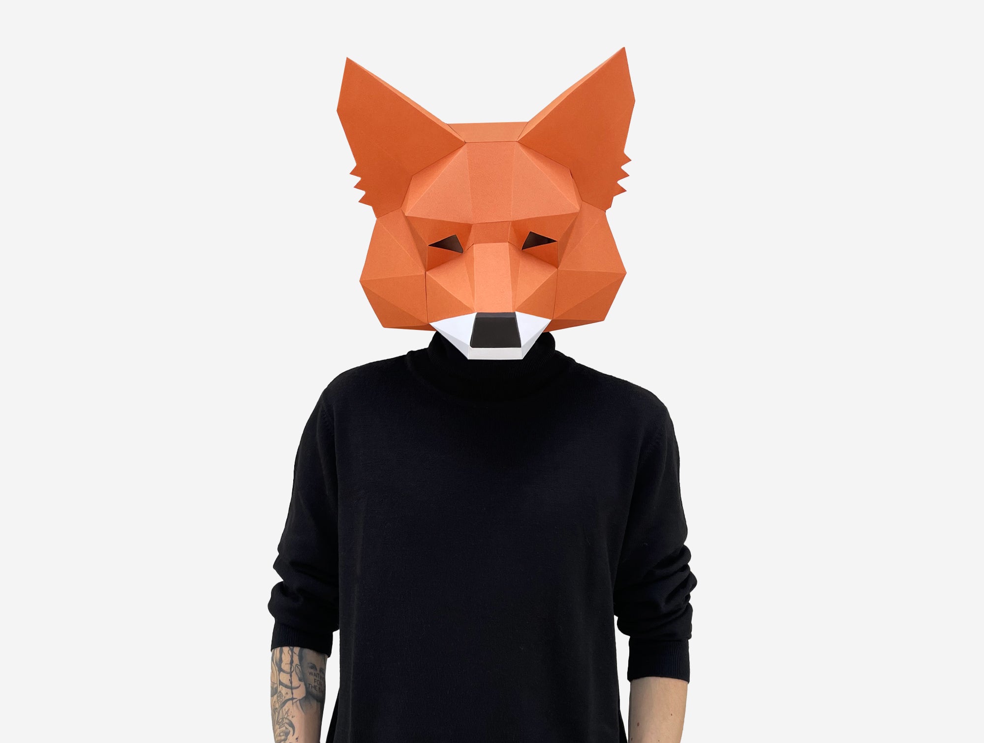 Fox Mask - Kitsune Mask | Paper Mask | Digital Template | Lapa Studios