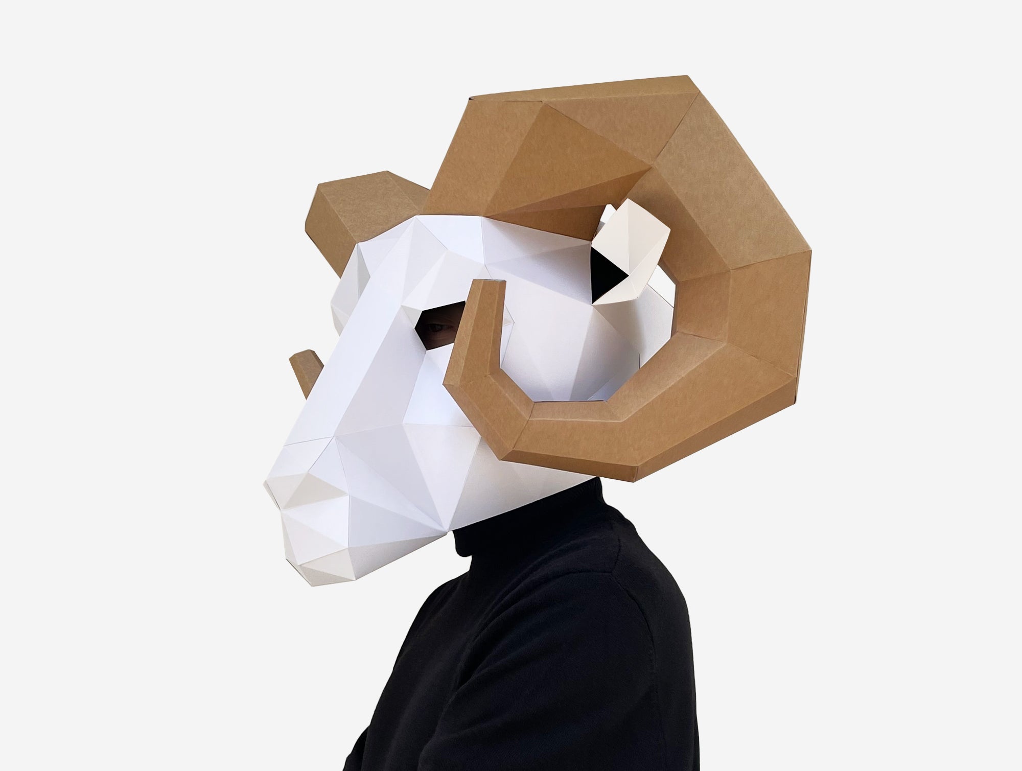 Ram Mask DIY Paper Mask Template – Lapa Studios