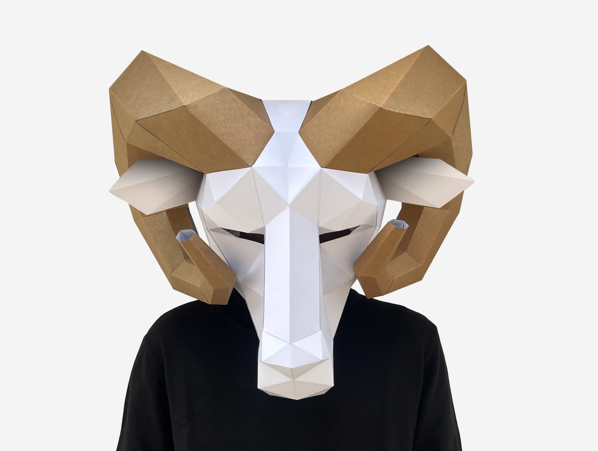 Ram Mask DIY Paper Mask Template – Lapa Studios