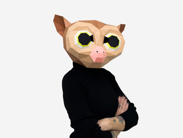Tarsier Mask DIY Paper Mask Template | Lapa Studios