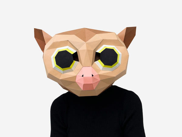 Tarsier Mask DIY Paper Mask Template | Lapa Studios