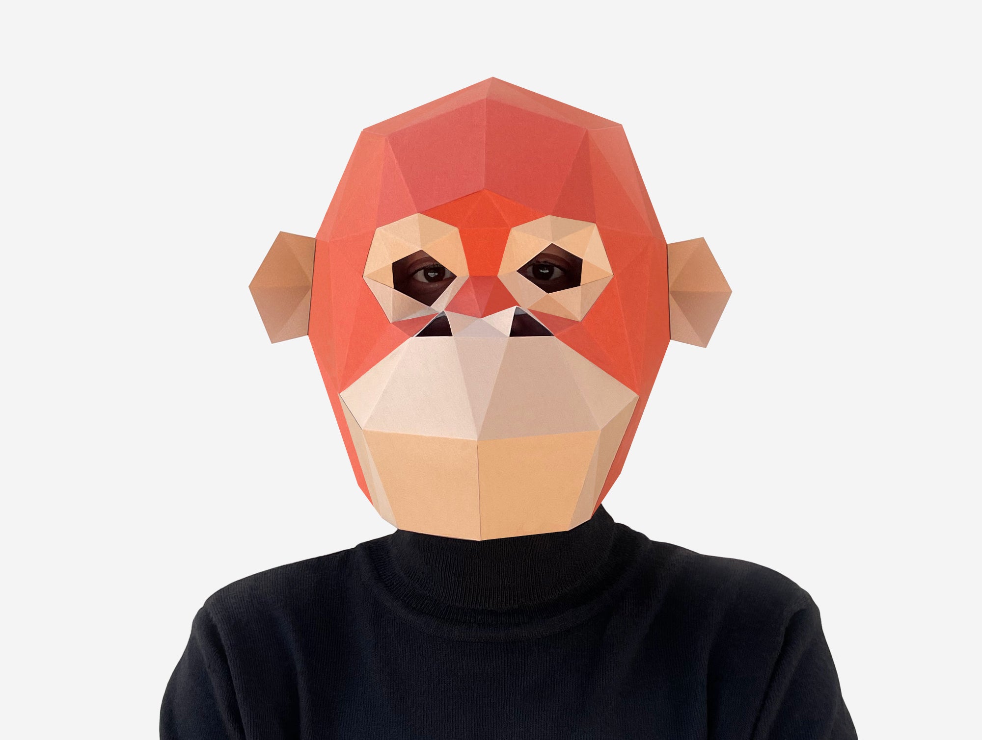 Orangutan Baby Mask DIY Paper Mask Template | Lapa Studios