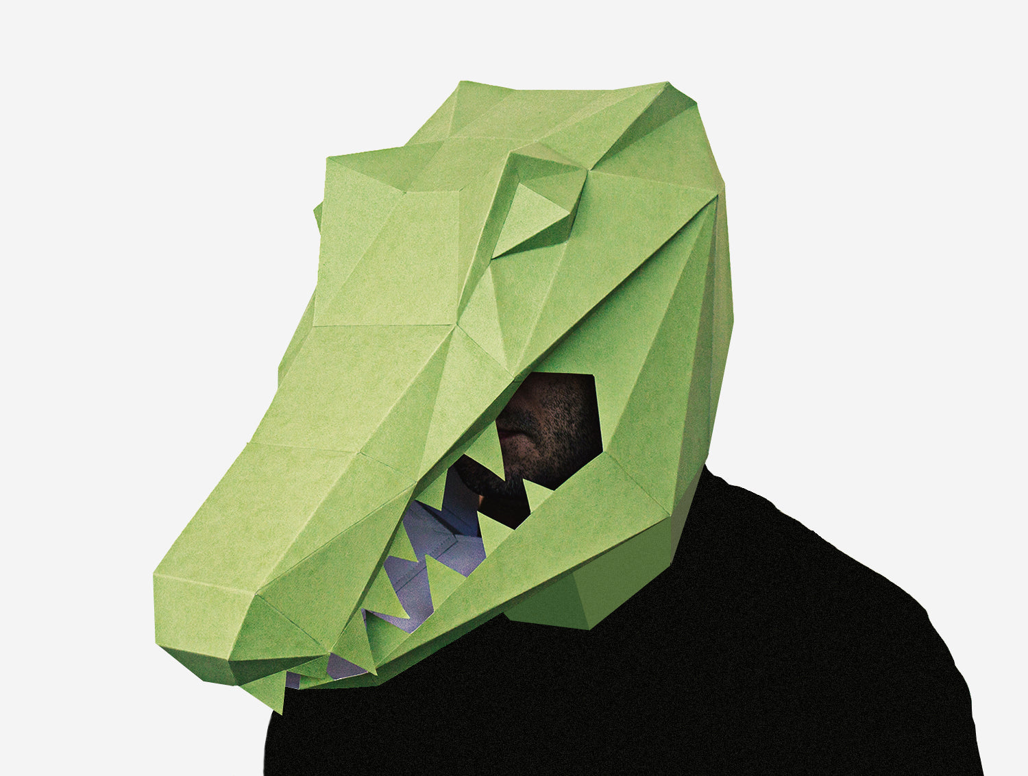 Alligator Mask DIY Paper Mask Template | Lapa Studios