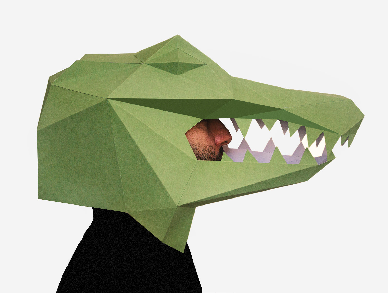Alligator Mask DIY Paper Mask Template | Lapa Studios