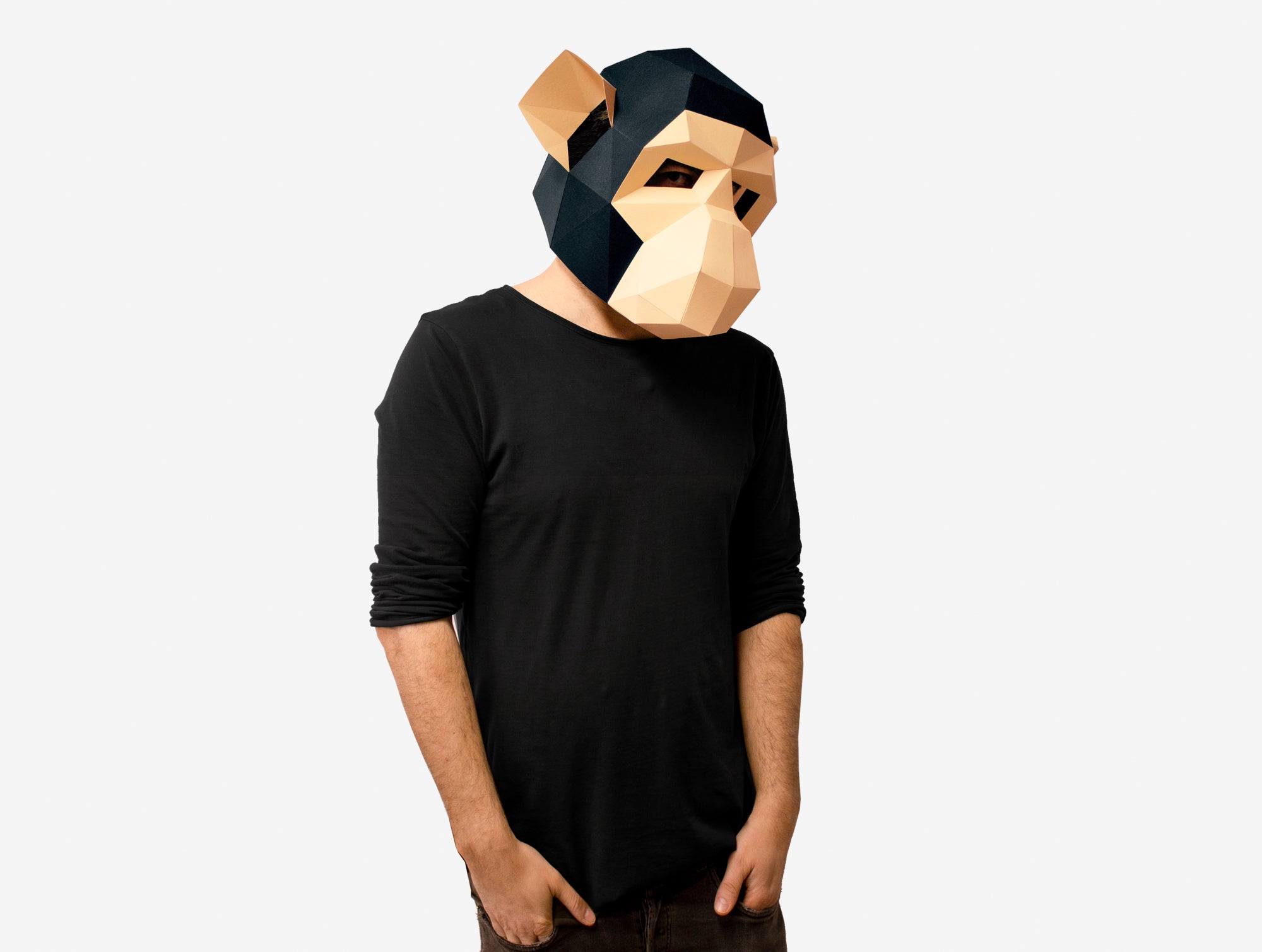 Monkey Mask DIY Paper Mask Template – Lapa Studios
