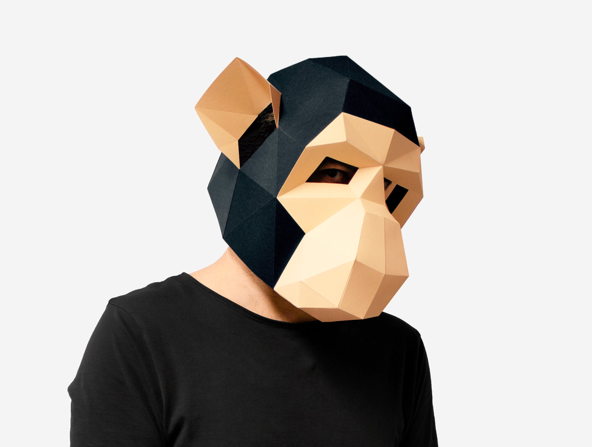Monkey Mask DIY Paper Mask Template – Lapa Studios