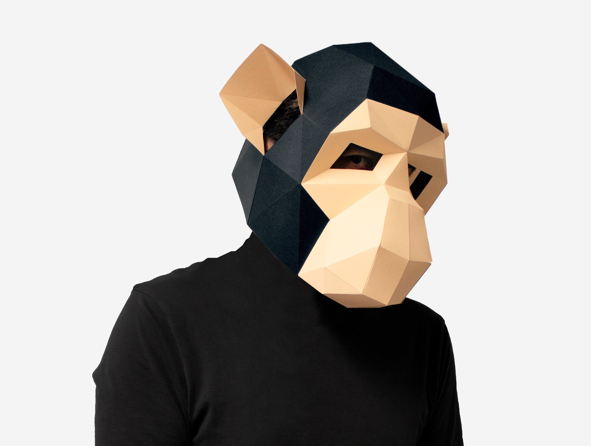 Monkey Mask DIY Paper Mask Template – Lapa Studios