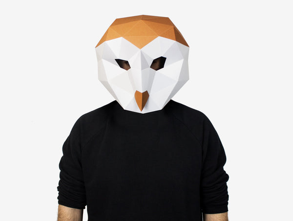 Barnowl Mask DIY Paper Mask Template – Lapa Studios