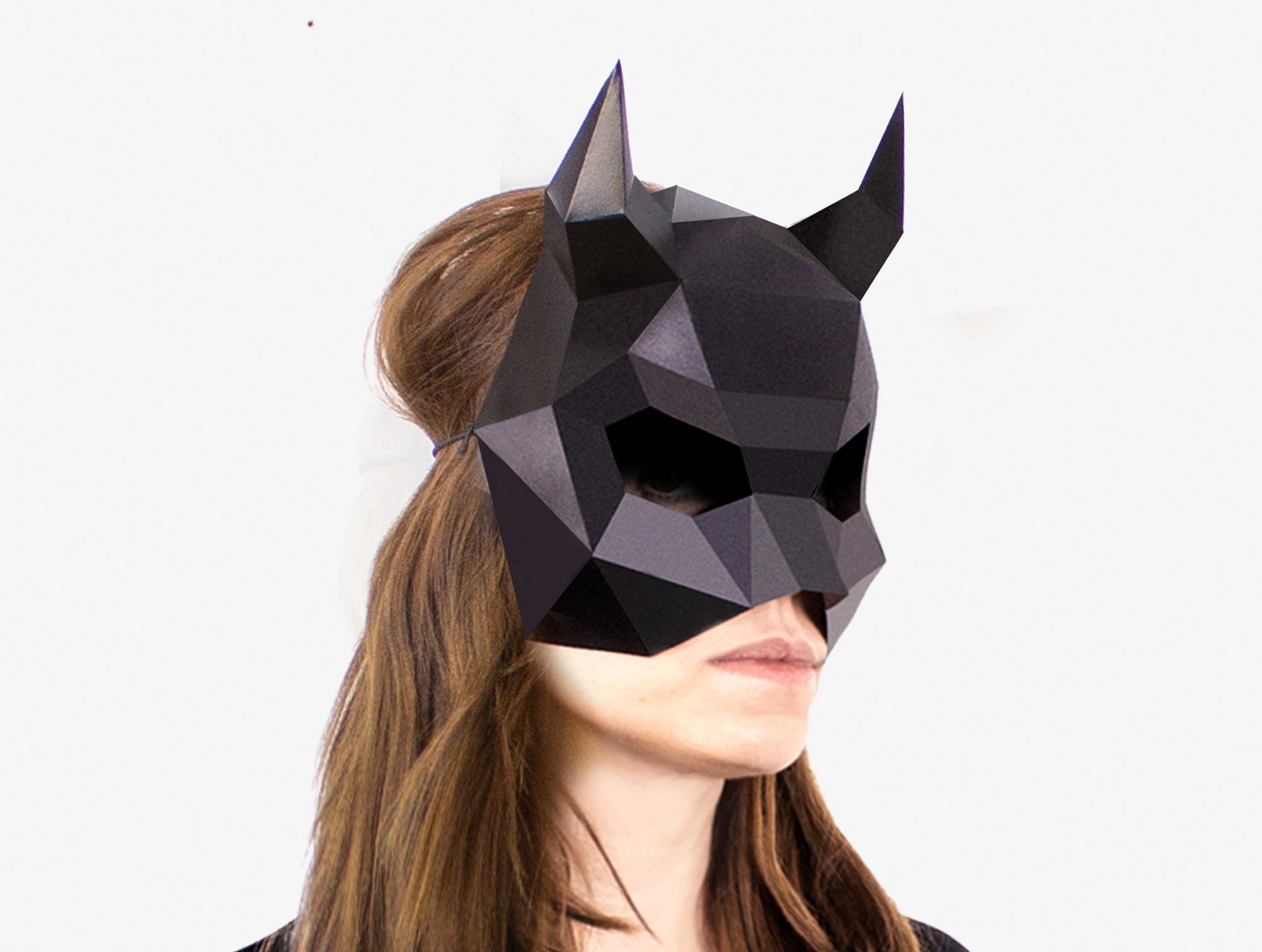 Devil Half Mask DIY Paper Mask Template – Lapa Studios