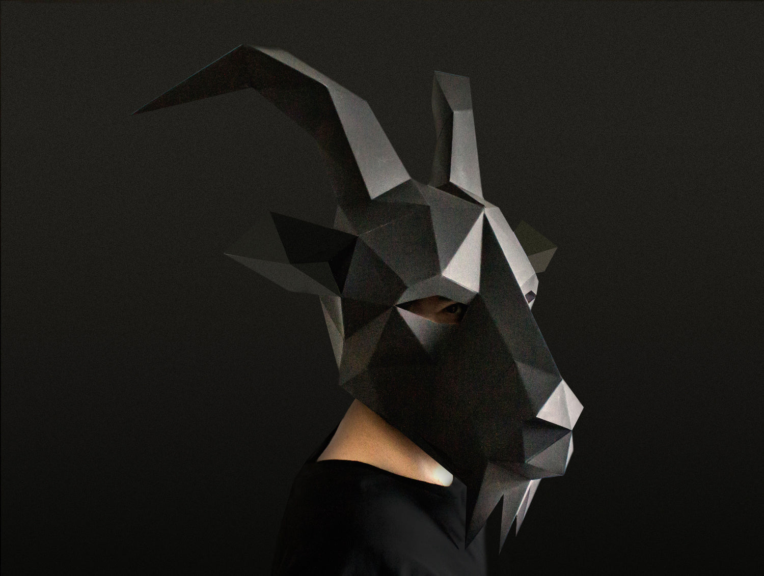 Black Phillip Mask DIY Paper Mask Template – Lapa Studios