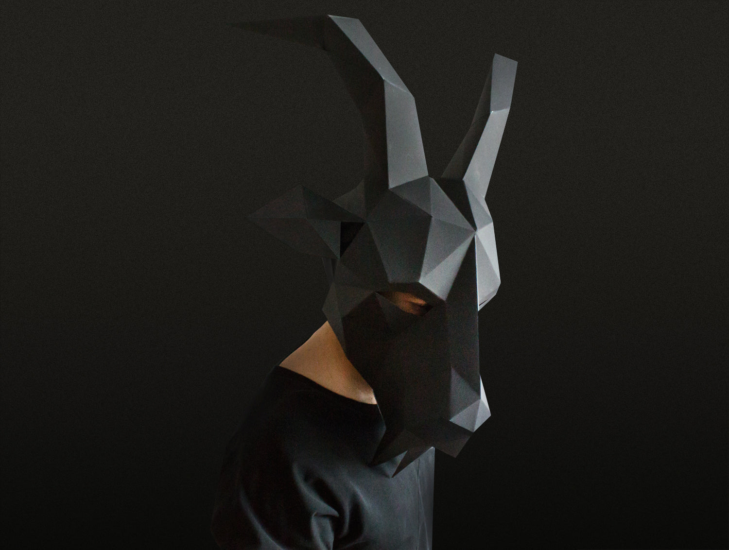 Black Phillip Mask DIY Paper Mask Template – Lapa Studios