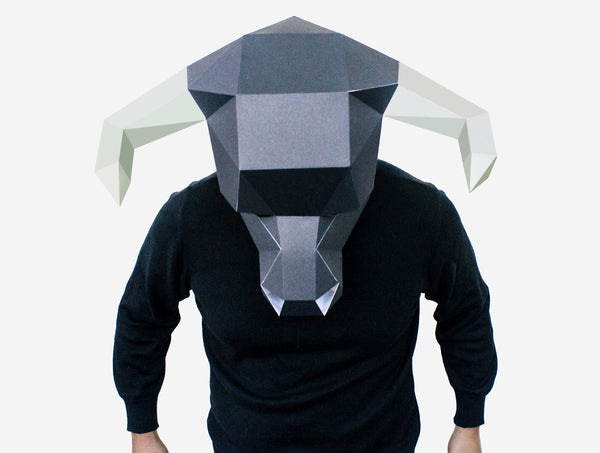 Bull Mask DIY Paper Mask Template – Lapa Studios