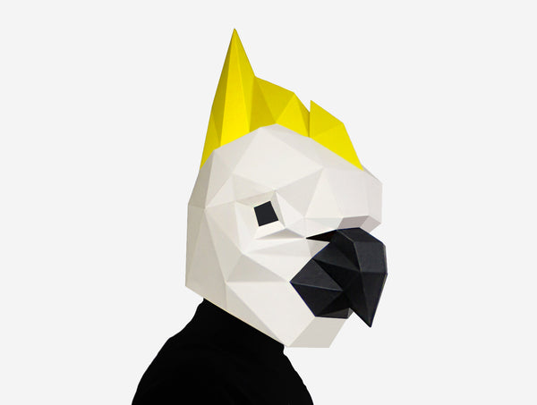 Cockatoo Mask DIY Paper Mask Template – Lapa Studios