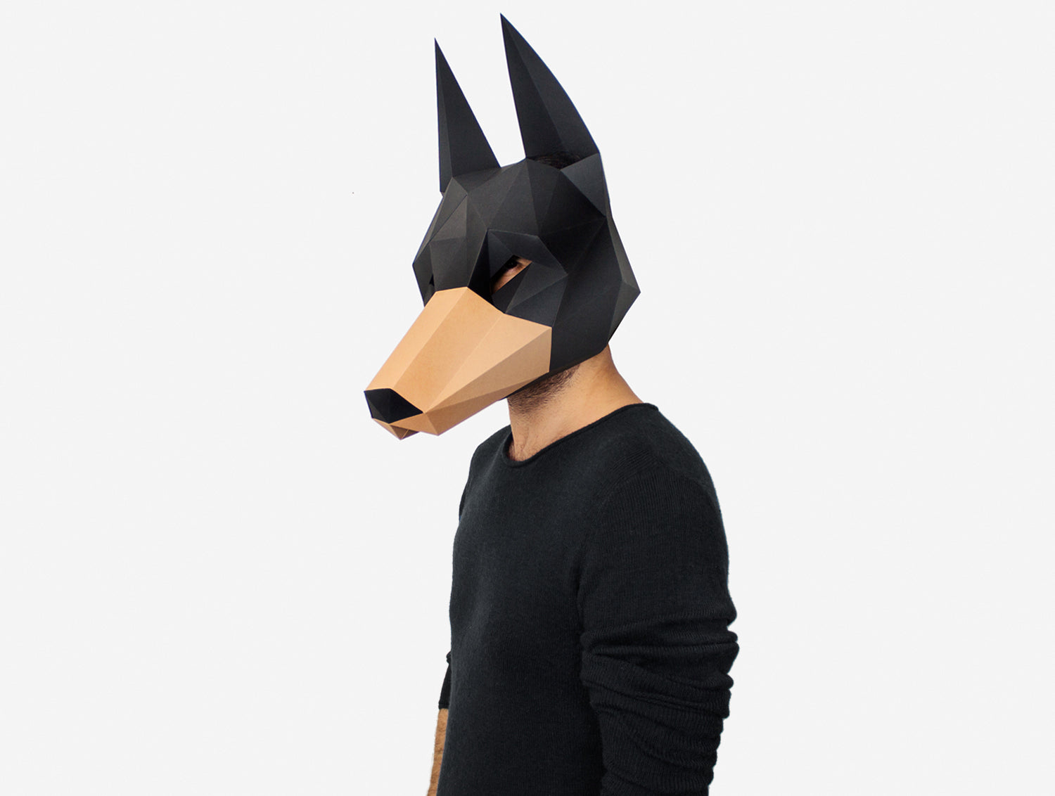 Doberman Dog Mask DIY Paper Mask Template – Lapa Studios