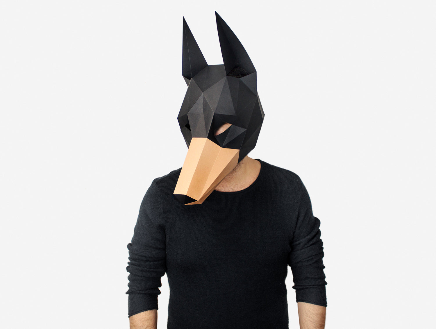 Doberman Dog Mask DIY Paper Mask Template – Lapa Studios