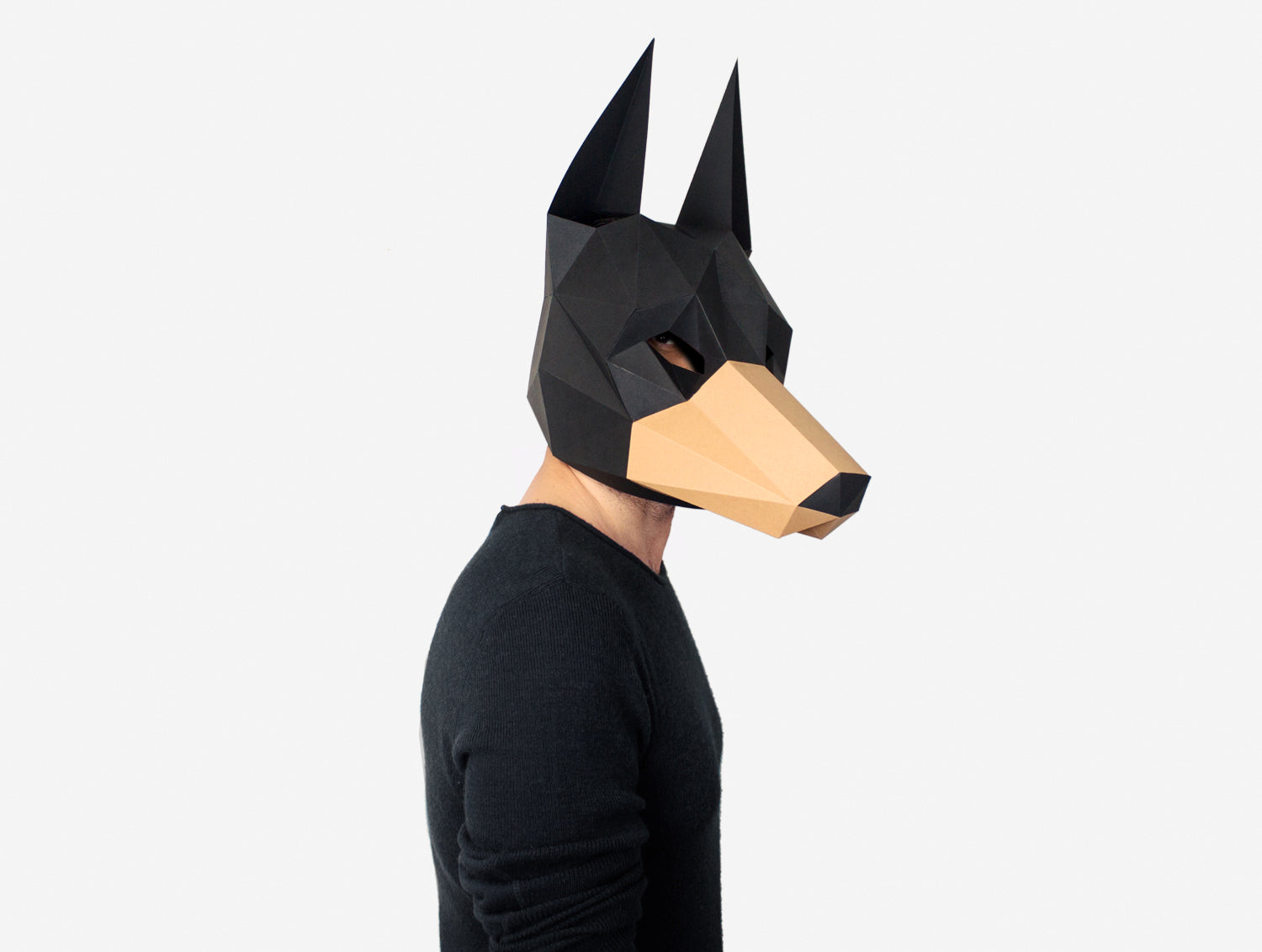 Doberman Dog Mask DIY Paper Mask Template – Lapa Studios