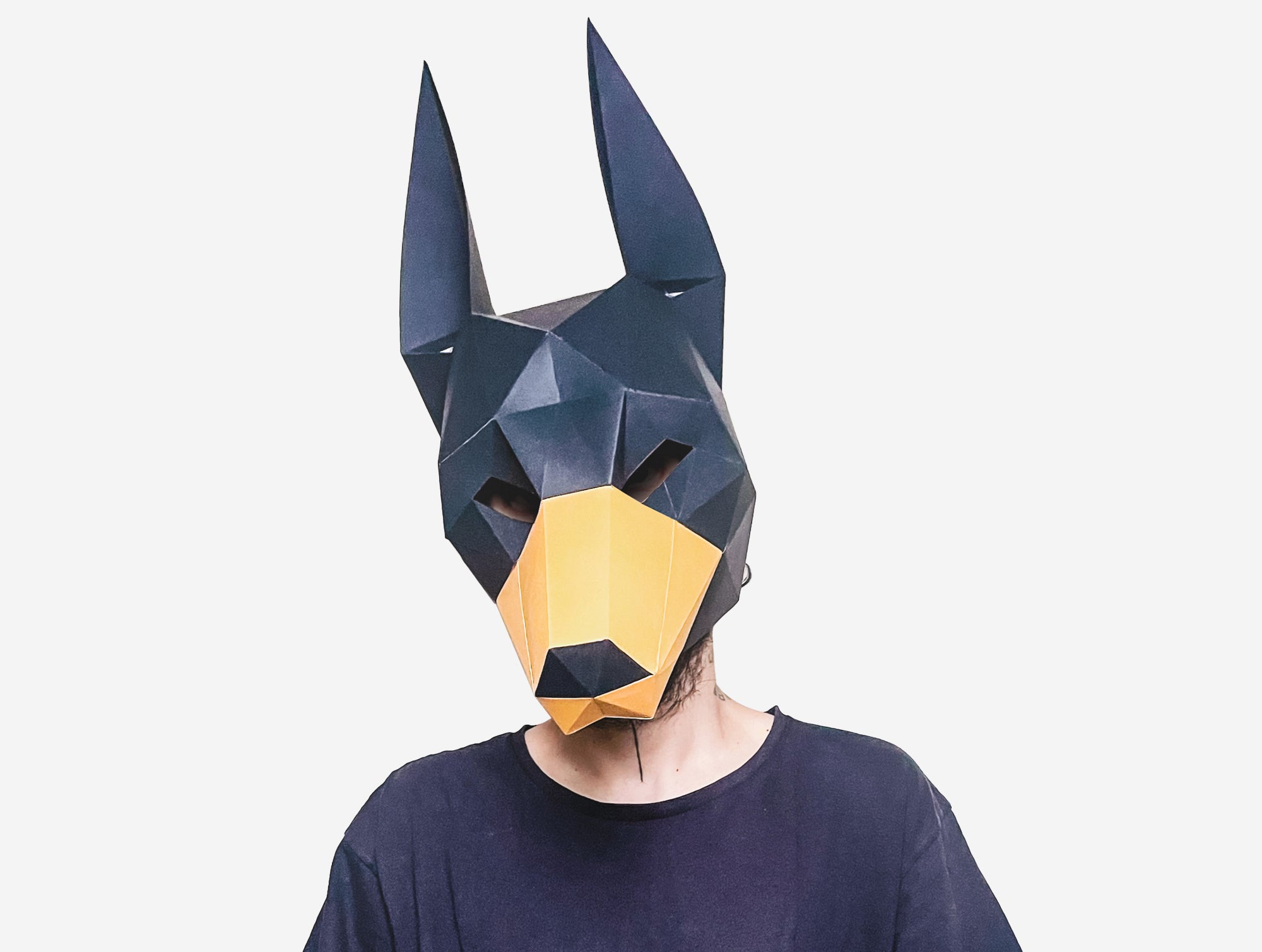 Doberman Dog Mask DIY Paper Mask Template – Lapa Studios