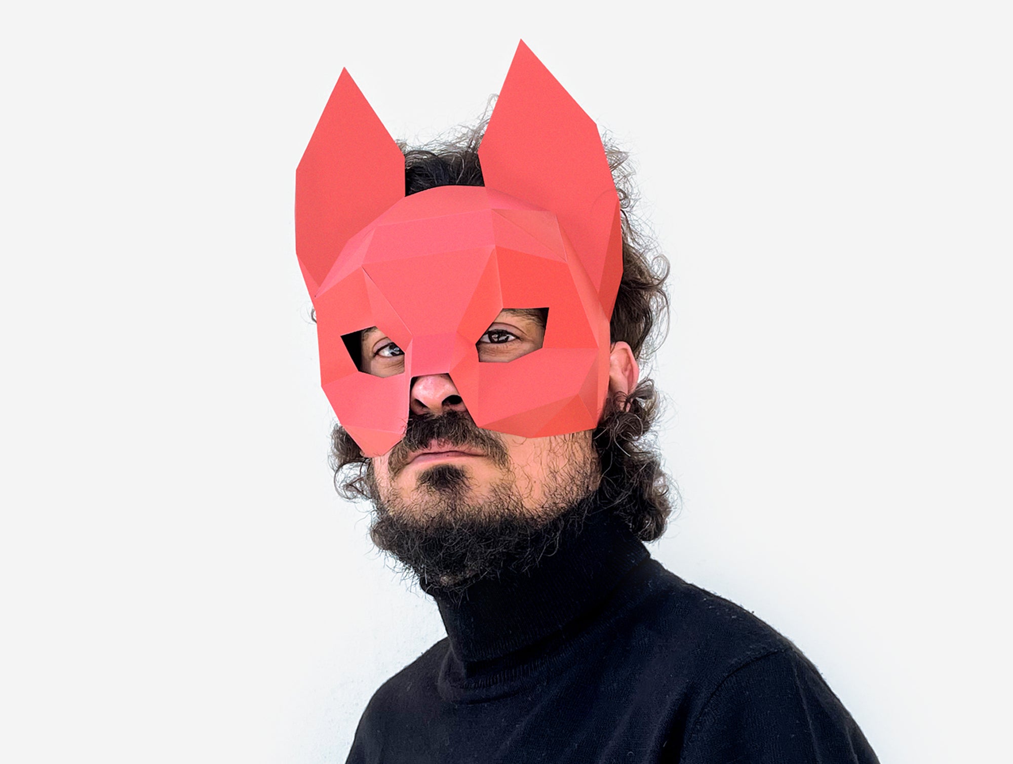 Fox Half Mask DIY Paper Mask Template – Lapa Studios