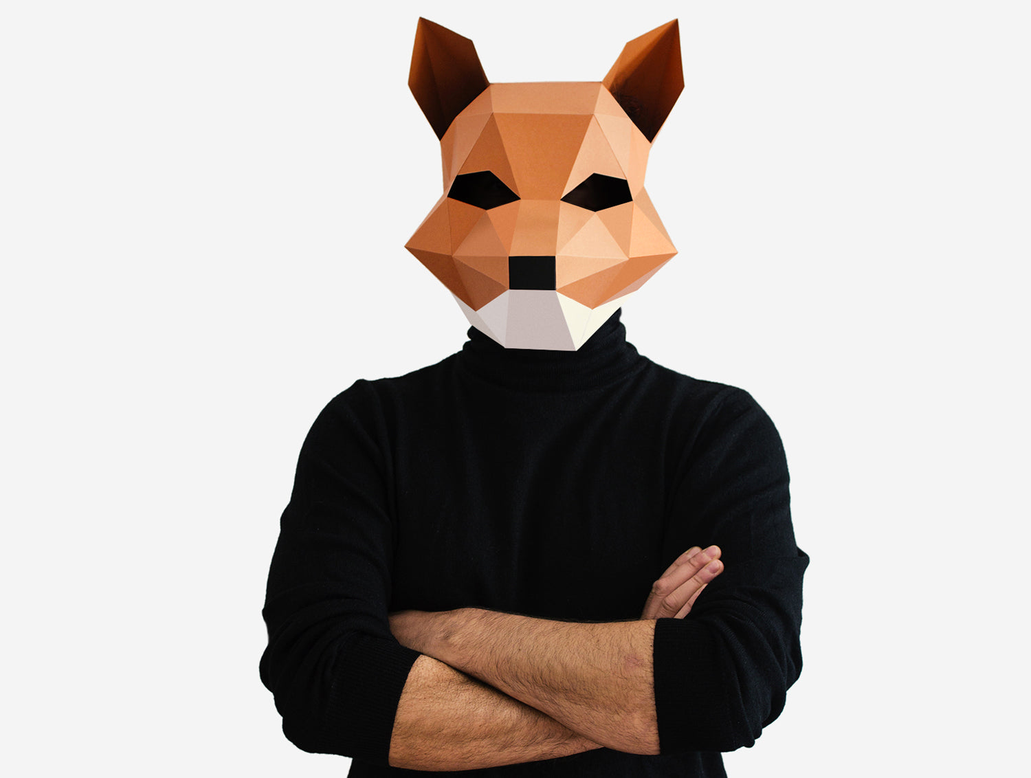 Fox Mask - Kitsune Mask | Paper Mask | Digital Template | Lapa Studios