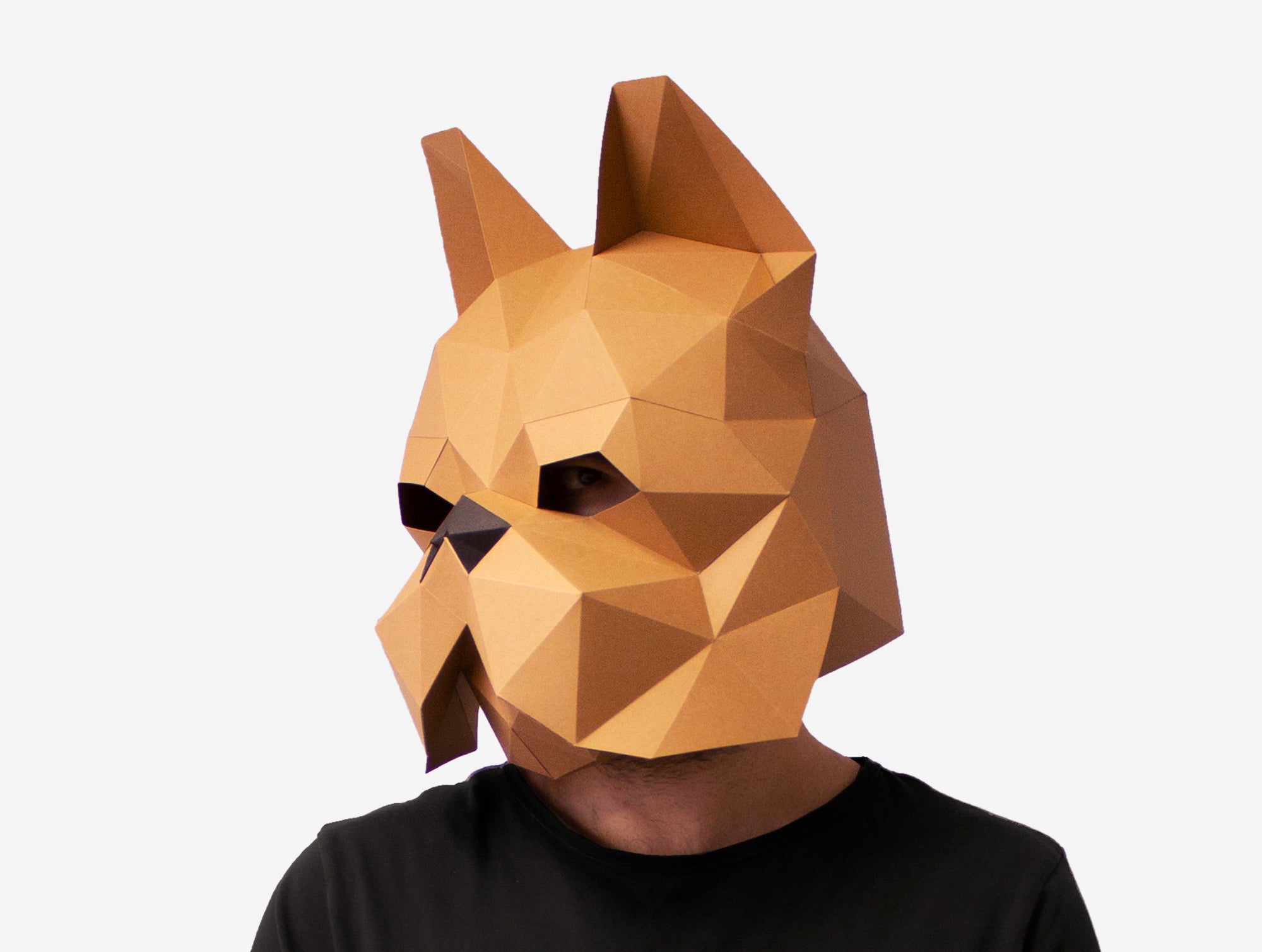 French Bulldog Dog Mask DIY Paper Mask Template – Lapa Studios