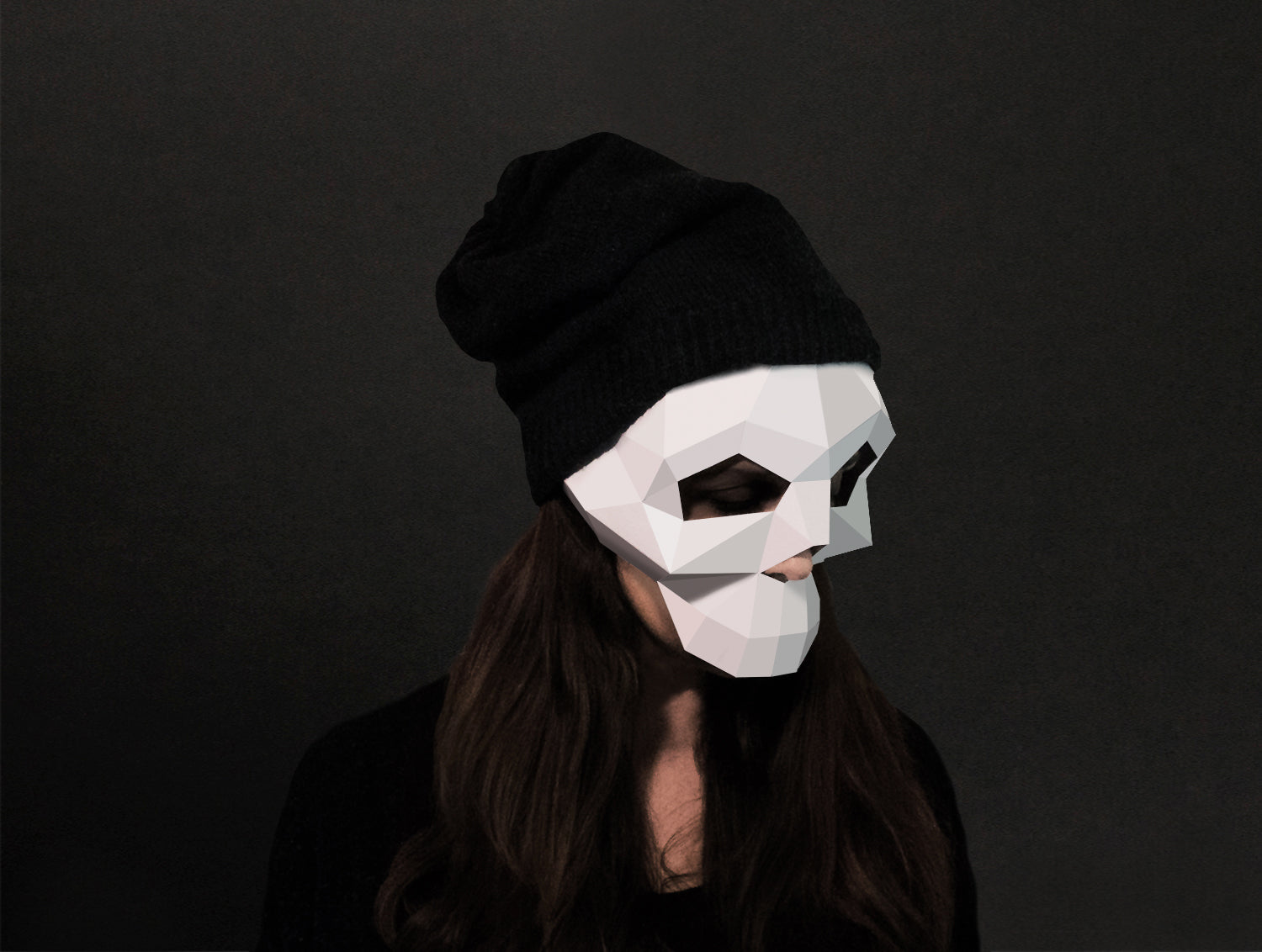 Half Skull Mask DIY Paper Mask Template – Lapa Studios