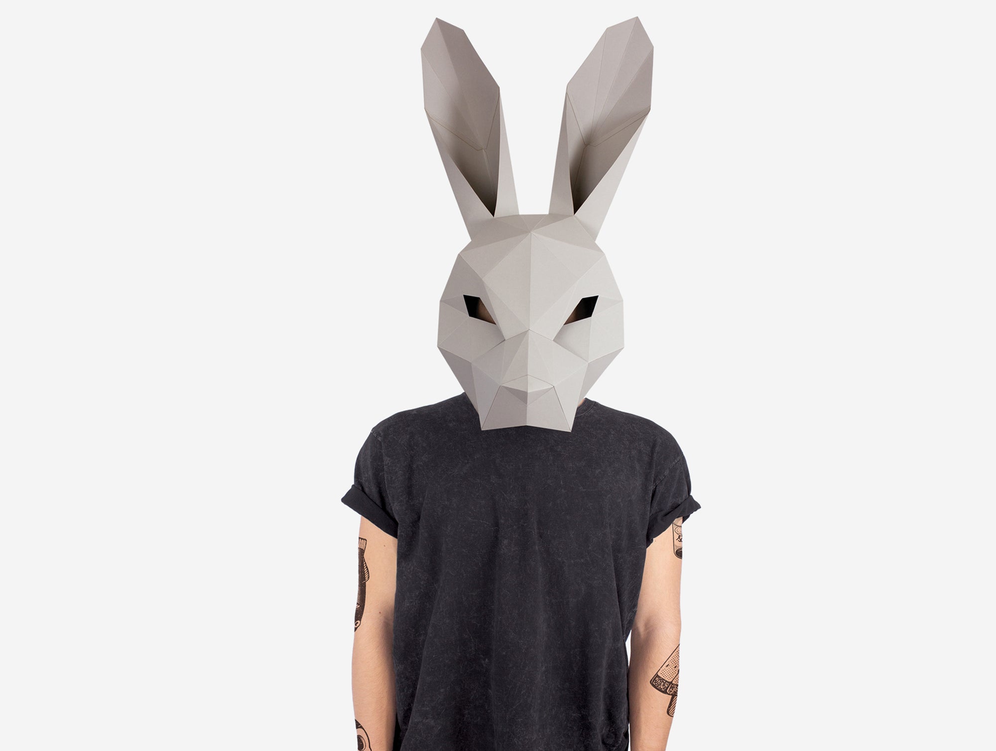 Hare Mask DIY Paper Mask Template – Lapa Studios