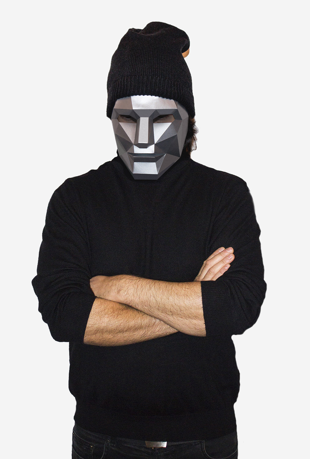 Human Face Half Mask DIY Paper Mask Template – Lapa Studios