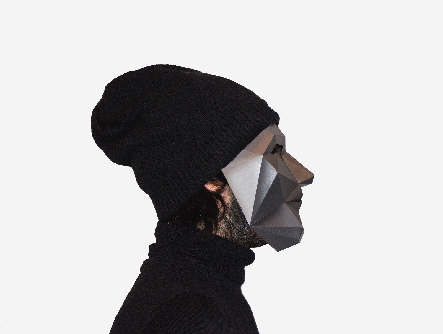 Human Face Half Mask DIY Paper Mask Template – Lapa Studios