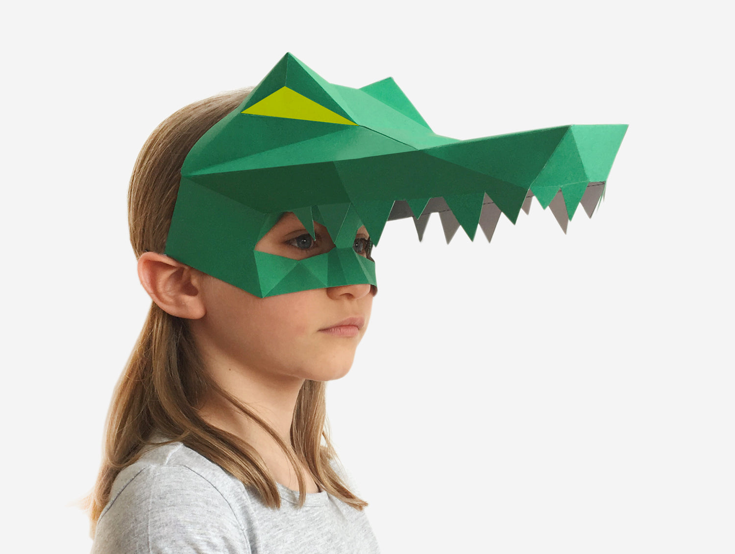 Kids Crocodile Mask DIY Paper Mask Template – Lapa Studios