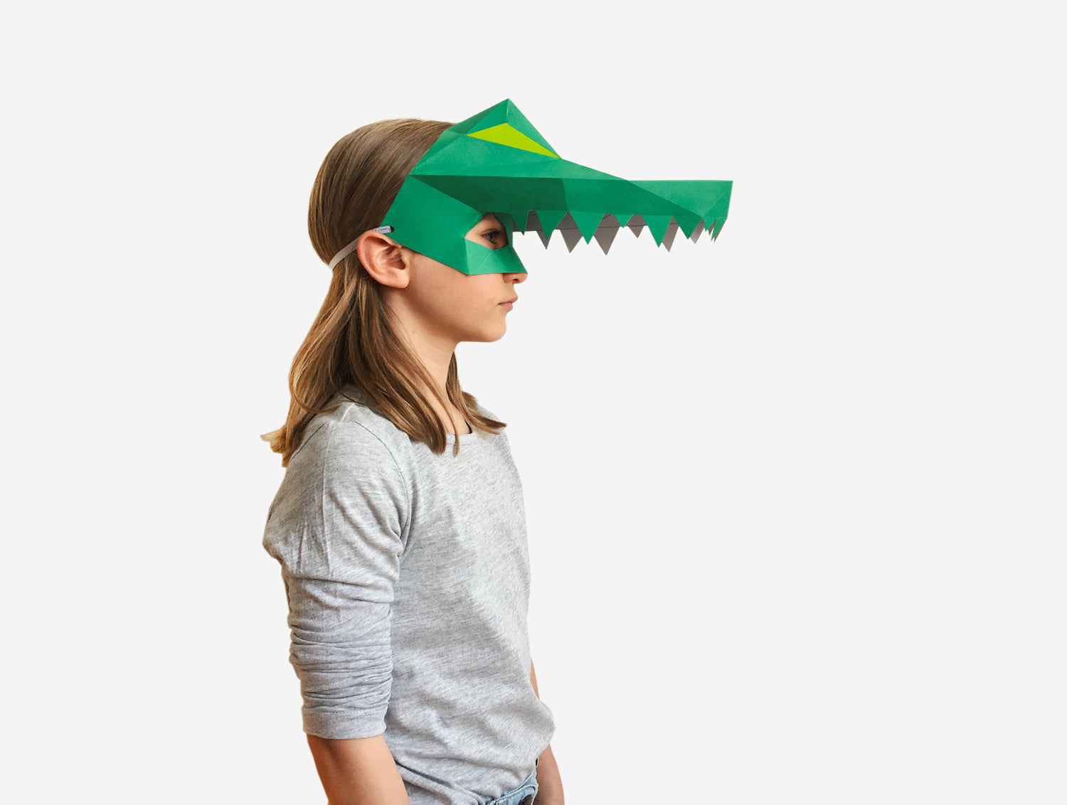 Kids Crocodile Mask DIY Paper Mask Template – Lapa Studios