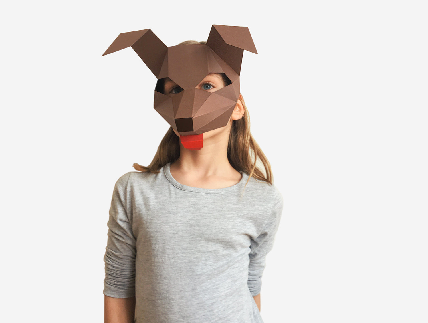 Kids Dog Mask DIY Paper Mask Template – Lapa Studios