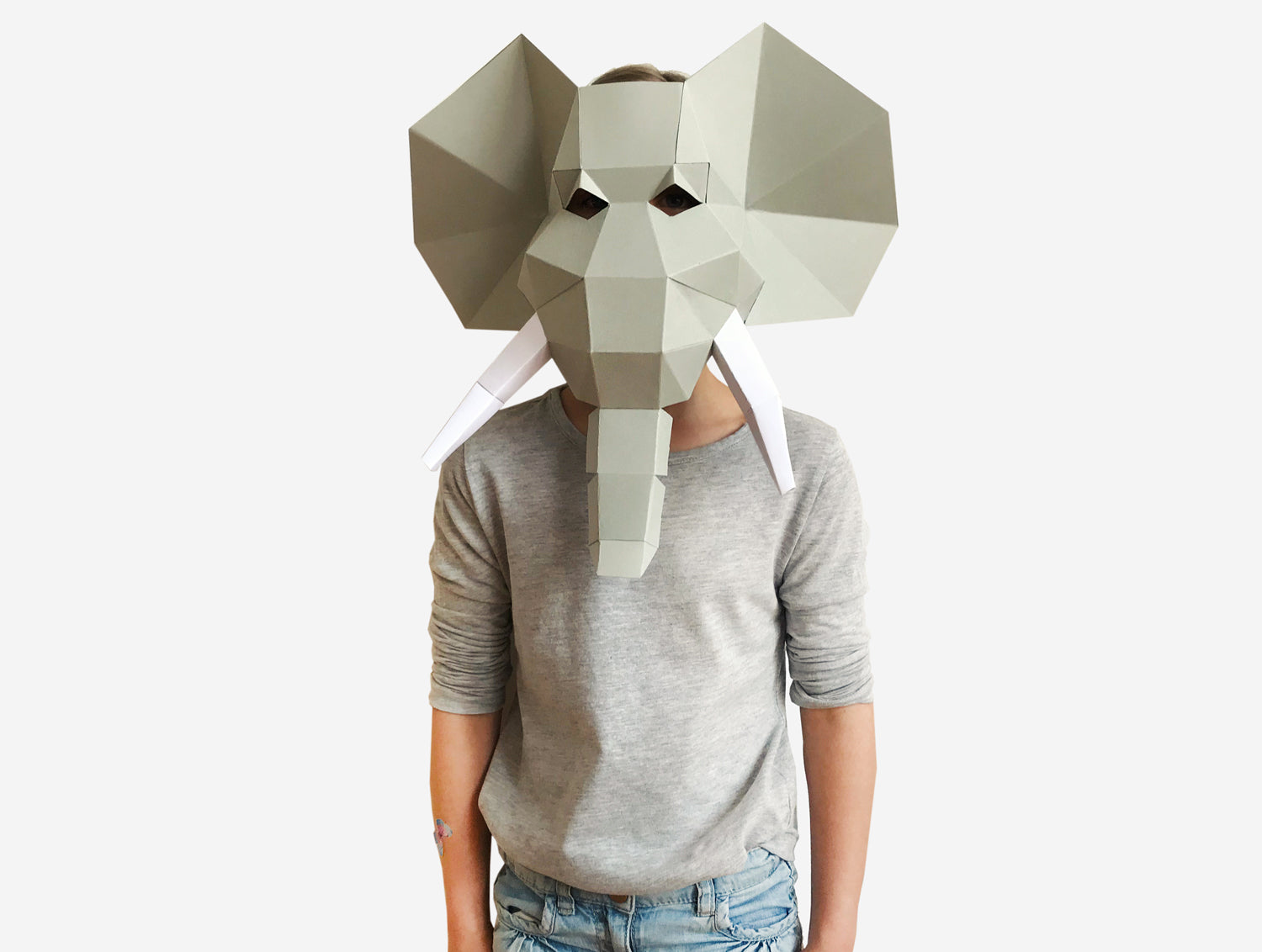 Kids Elephant Mask DIY Paper Mask Template – Lapa Studios