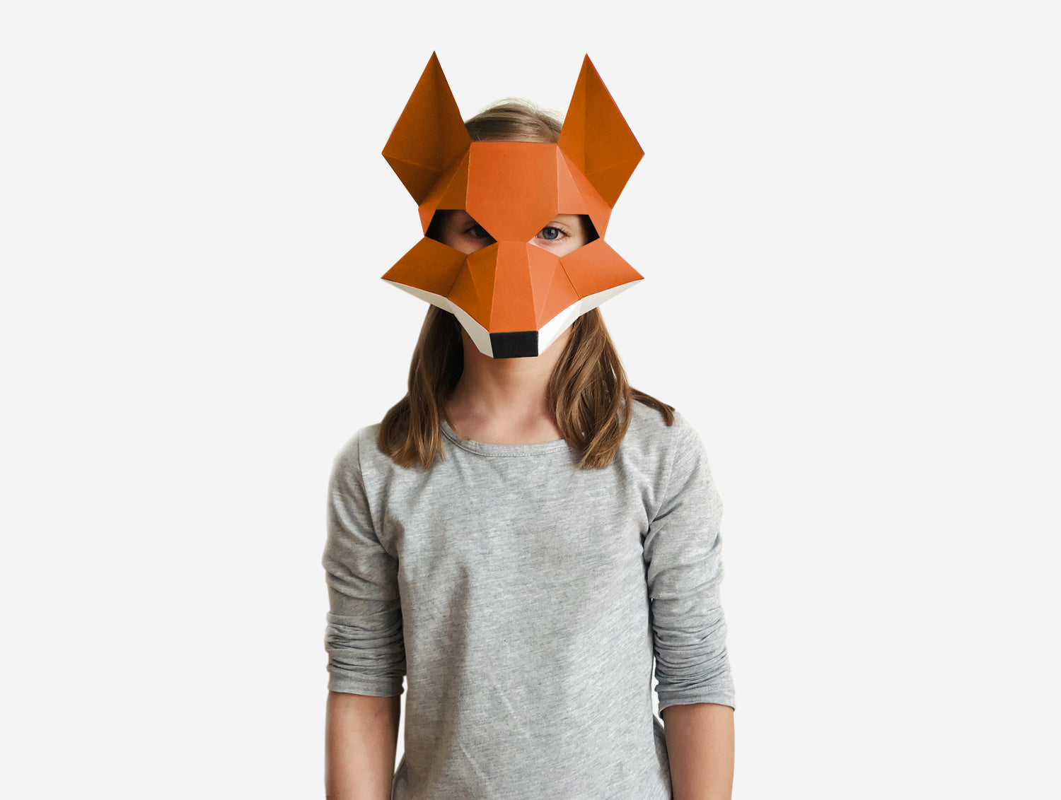 Kids Fox Mask DIY Paper Mask Template – Lapa Studios