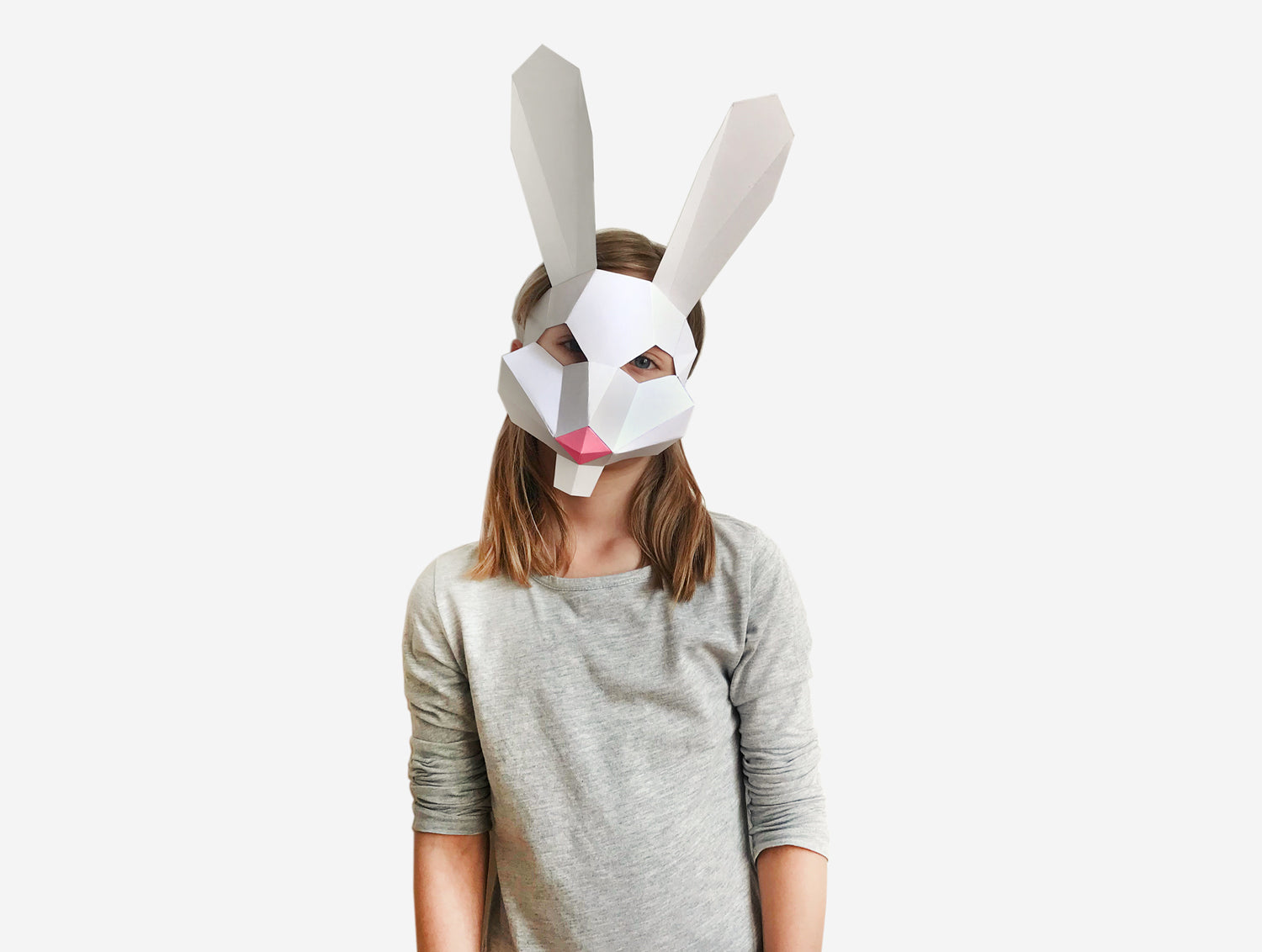 Kids Bunny Mask DIY Paper Mask Template – Lapa Studios