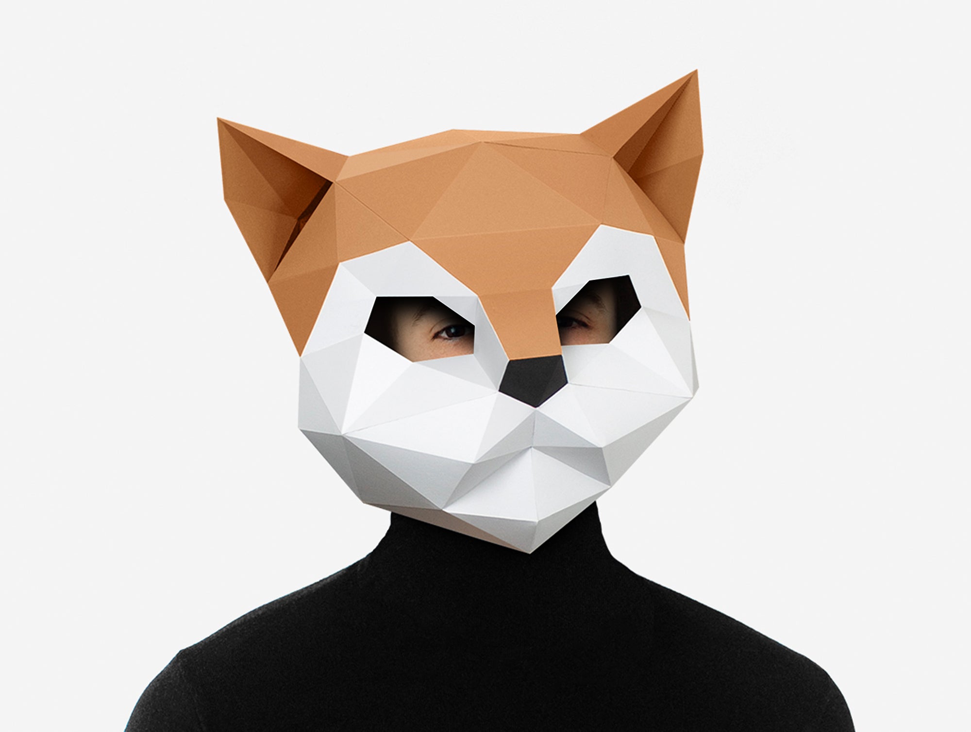 Kitten Cat Mask DIY Paper Mask Template – Lapa Studios