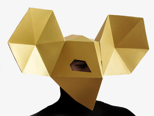DJ Mouse Mask DIY Paper Mask Template – Lapa Studios