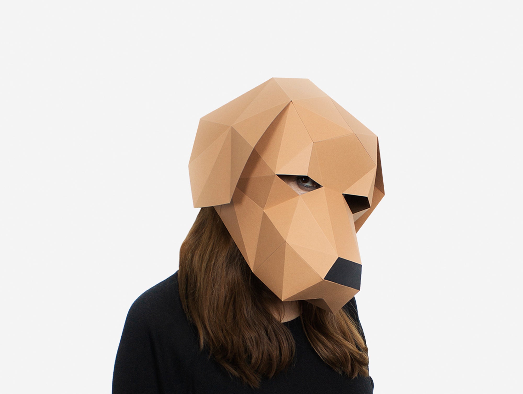 Labrador Dog Mask DIY Paper Mask Template – Lapa Studios