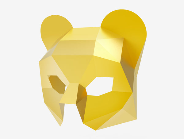 Lioness Half Mask DIY Paper Mask Template – Lapa Studios