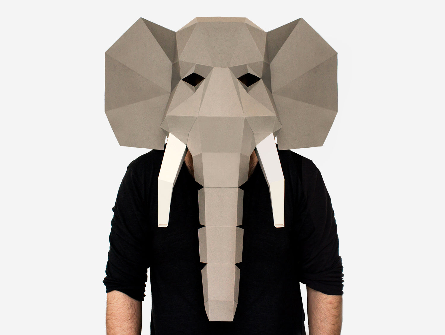 Elephant Mask DIY Paper Mask Template – Lapa Studios