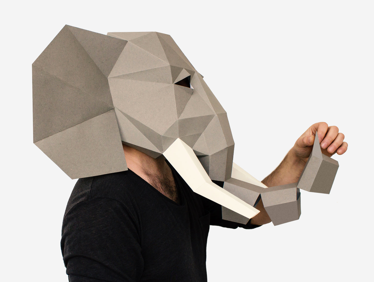 Elephant Mask DIY Paper Mask Template – Lapa Studios