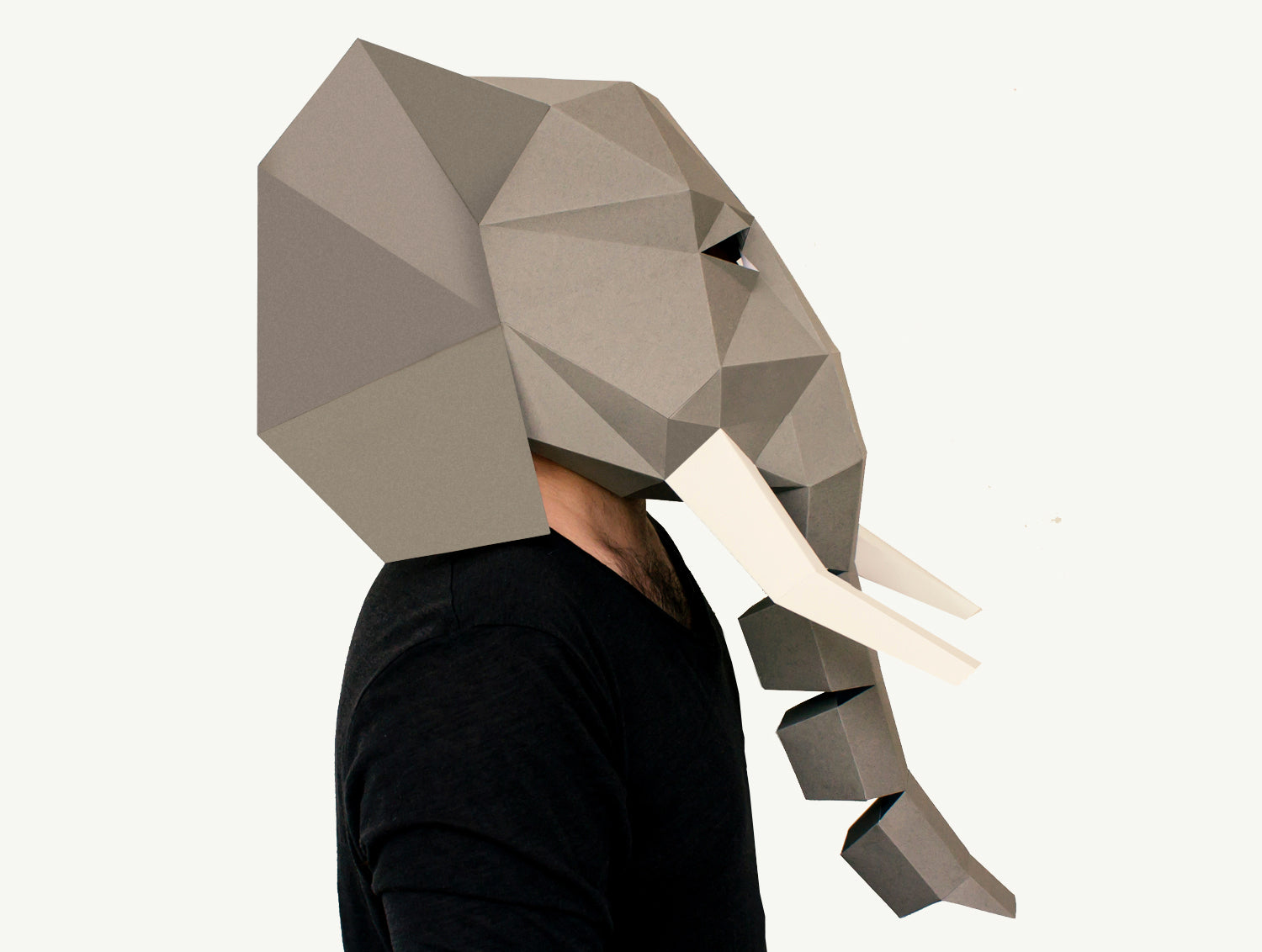 Elephant Mask DIY Paper Mask Template – Lapa Studios