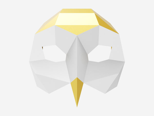 Owl Half Mask DIY Paper Mask Template – Lapa Studios