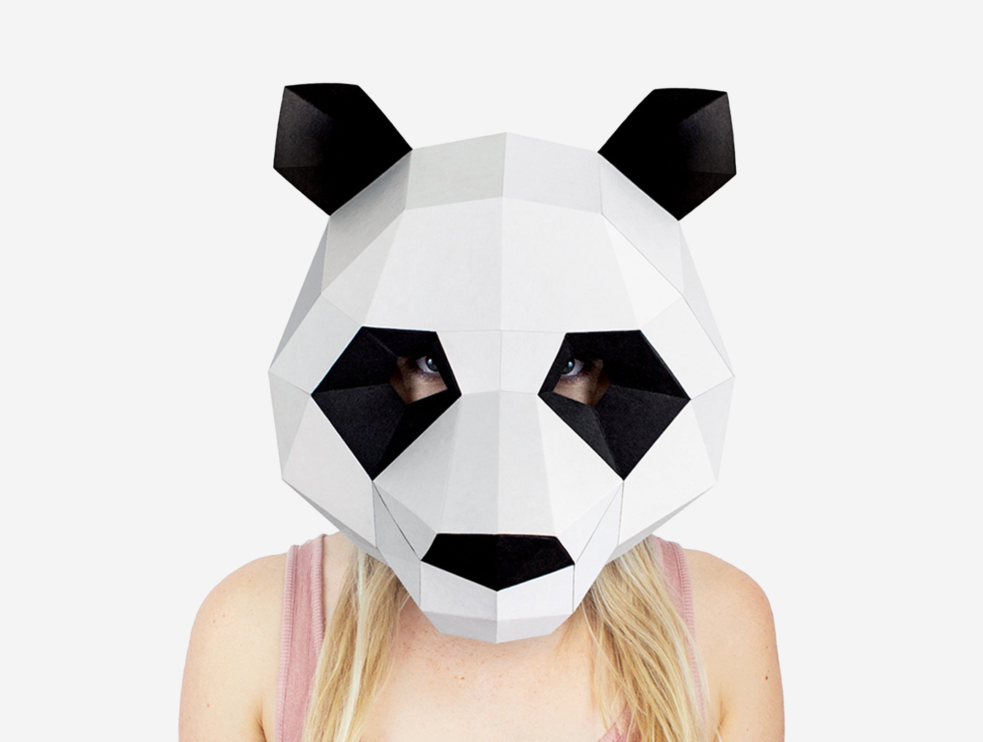 Panda Mask DIY Paper Mask Template – Lapa Studios