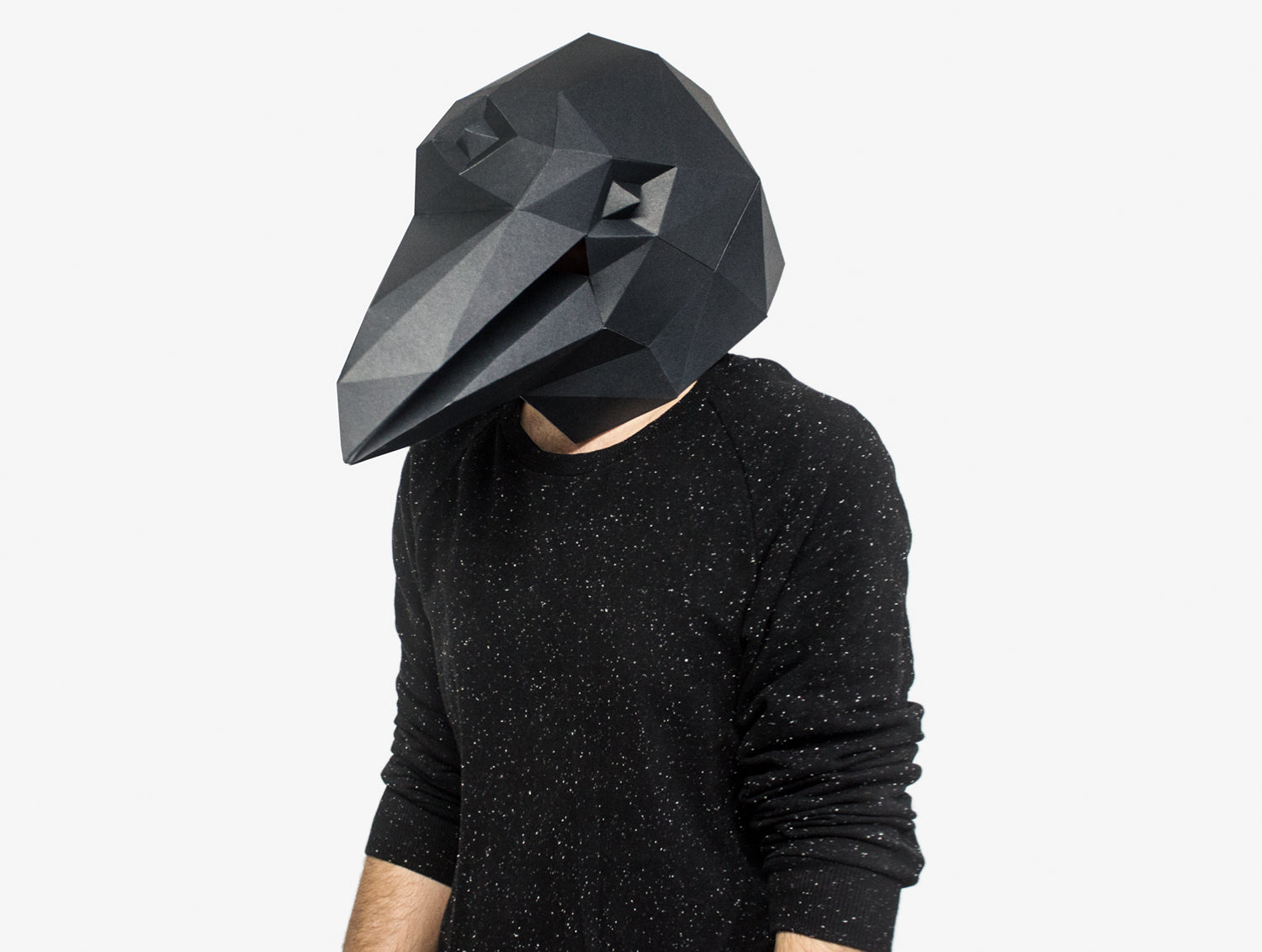 Raven Crow Mask DIY Paper Mask Template – Lapa Studios